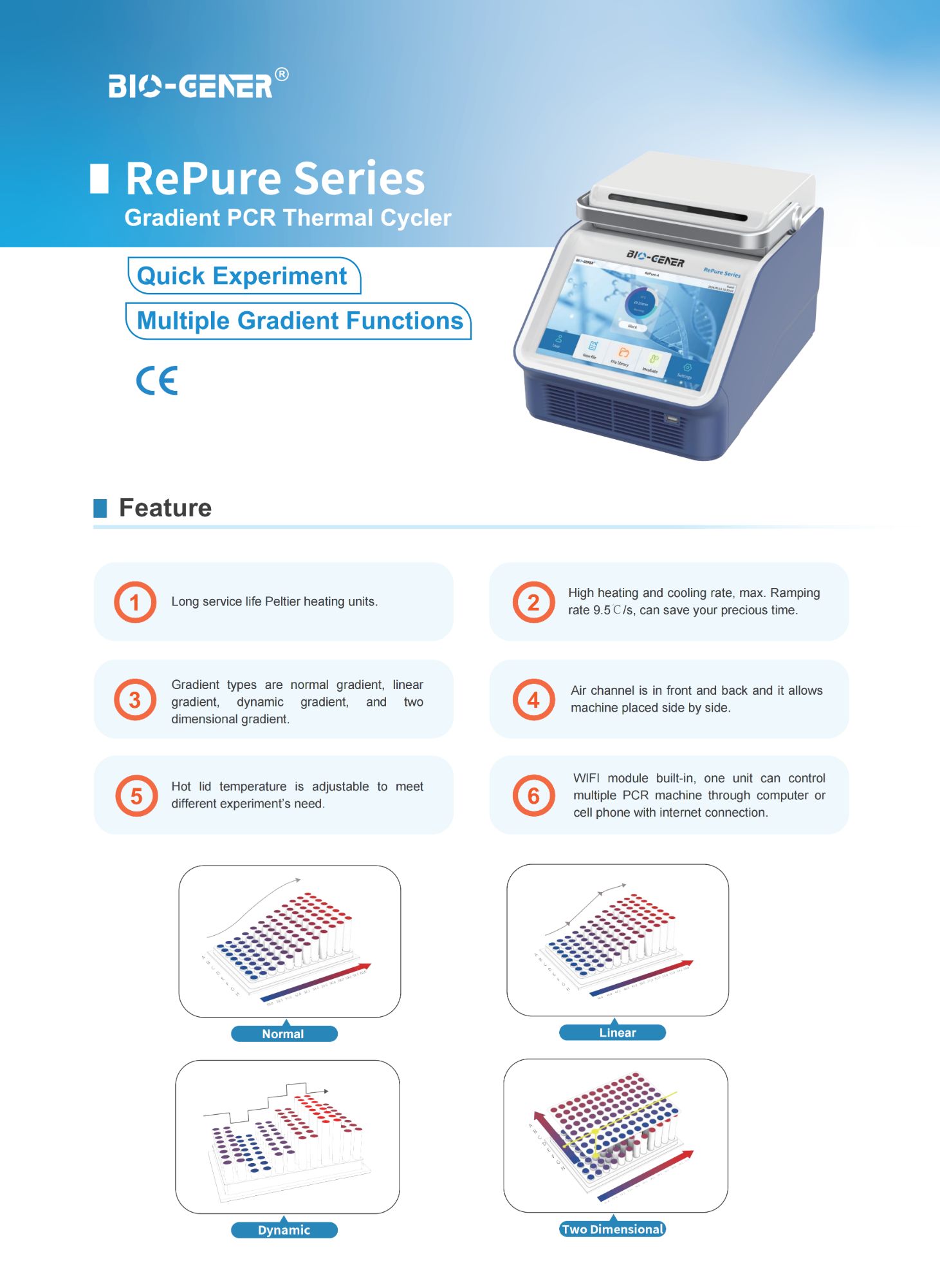 BIO-GENER Repure Series Gradient PCR Thermal Cycler | Bestsuppliers.com