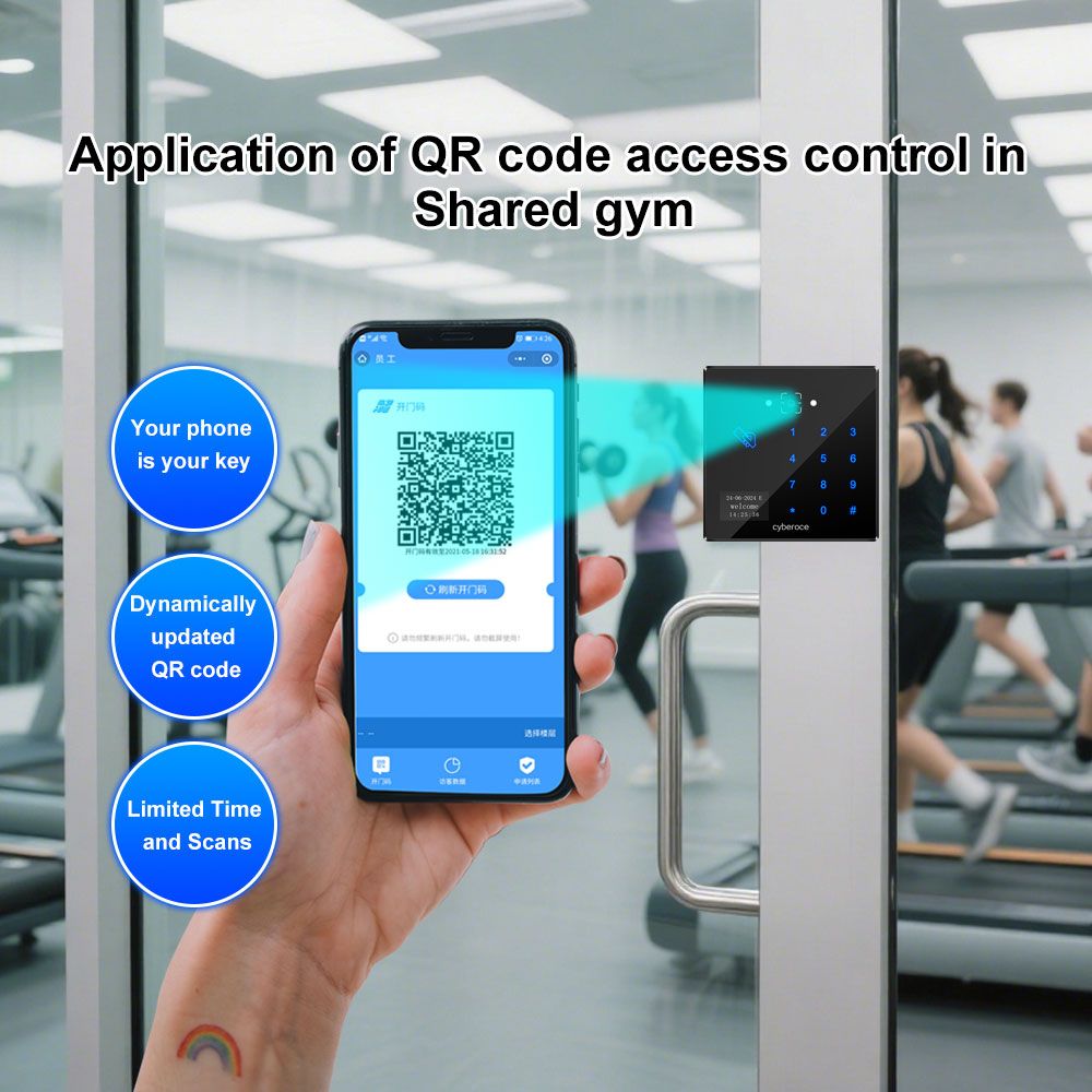 86mm waterproof QR Code Access Control Visitor Management QR Code Entry ...
