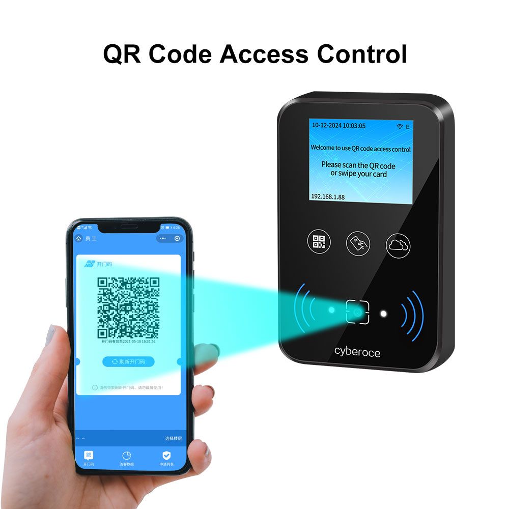 QR Code Cloud Access Control All-in-one Device for Commercial Building ...