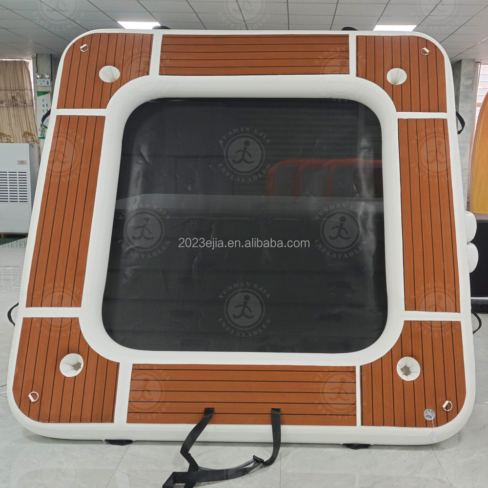 Outdoor Floating Party Dock Inflatable Swim Island Water Floating Dock ...