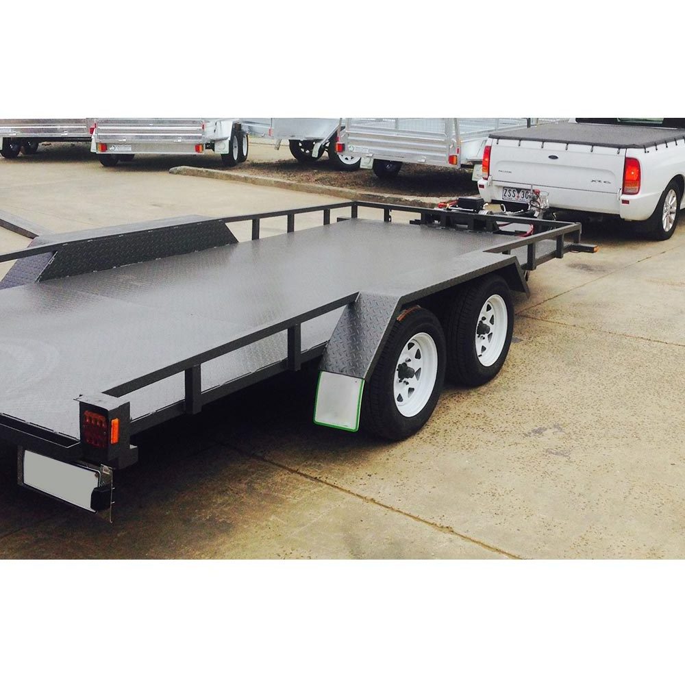 car ramp steel trailer car hauler trailer wengh flatbed trailer 1 car ...