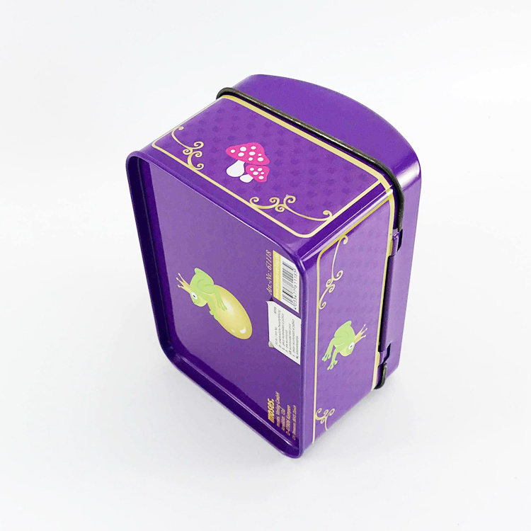 Special Treasure chest shaped tin metal coin Money Saving box with lock ...