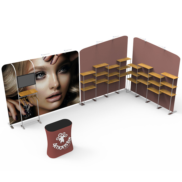 Modern Tradeshow Display Stall 3x3 standard Size Exhibition Stand Booth ...
