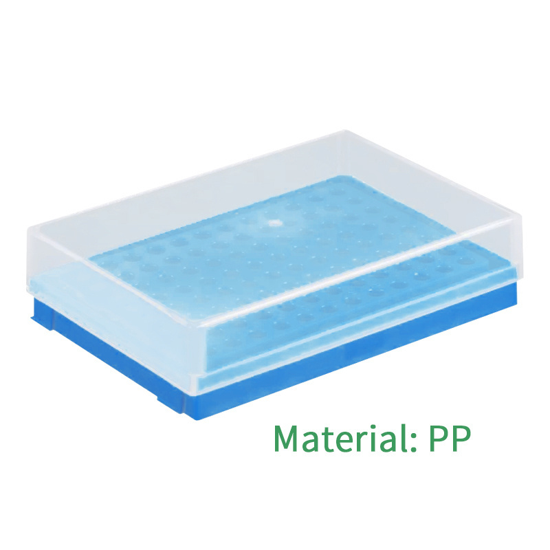 Laboratory Supplier Plastic Rack With Cover 96 wells Box For 0.2ml ...