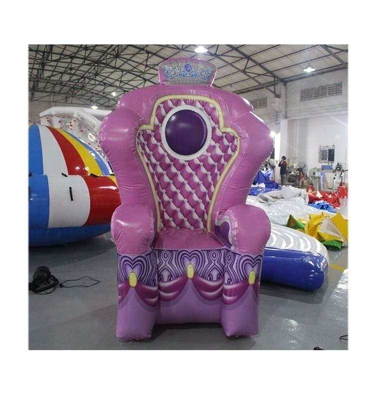 air tight inflatable throne chair for sale inflatable princess throne ...