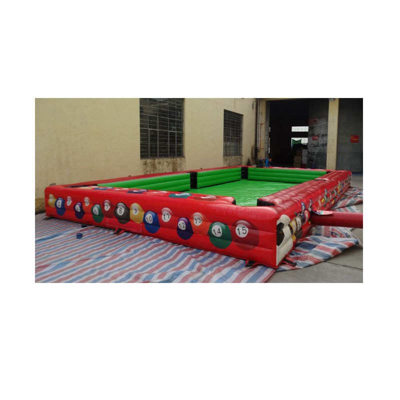 Outdoor Giant inflatable billiards table snooker ball field for sale ...