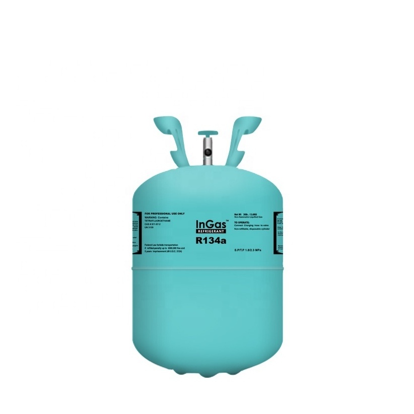 Refrigerant factory supply gas r134a 13.6 kg 30 lb r134a car ac gas ...