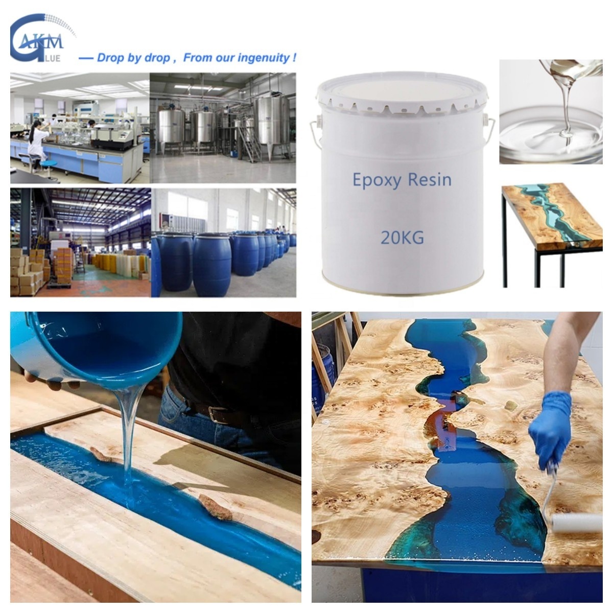 Factory Hot Selling 3:1 epoxy Deep Casting Deep Pour Epoxy Resin ...