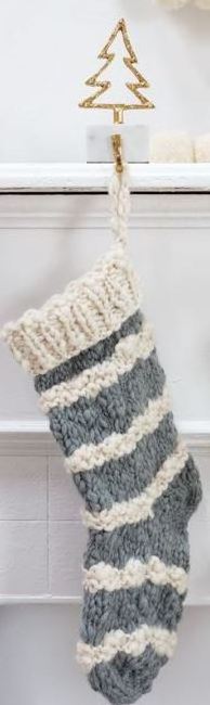 Christmas Tree Shape With Golden Color And Marble Base Stocking Holder ...