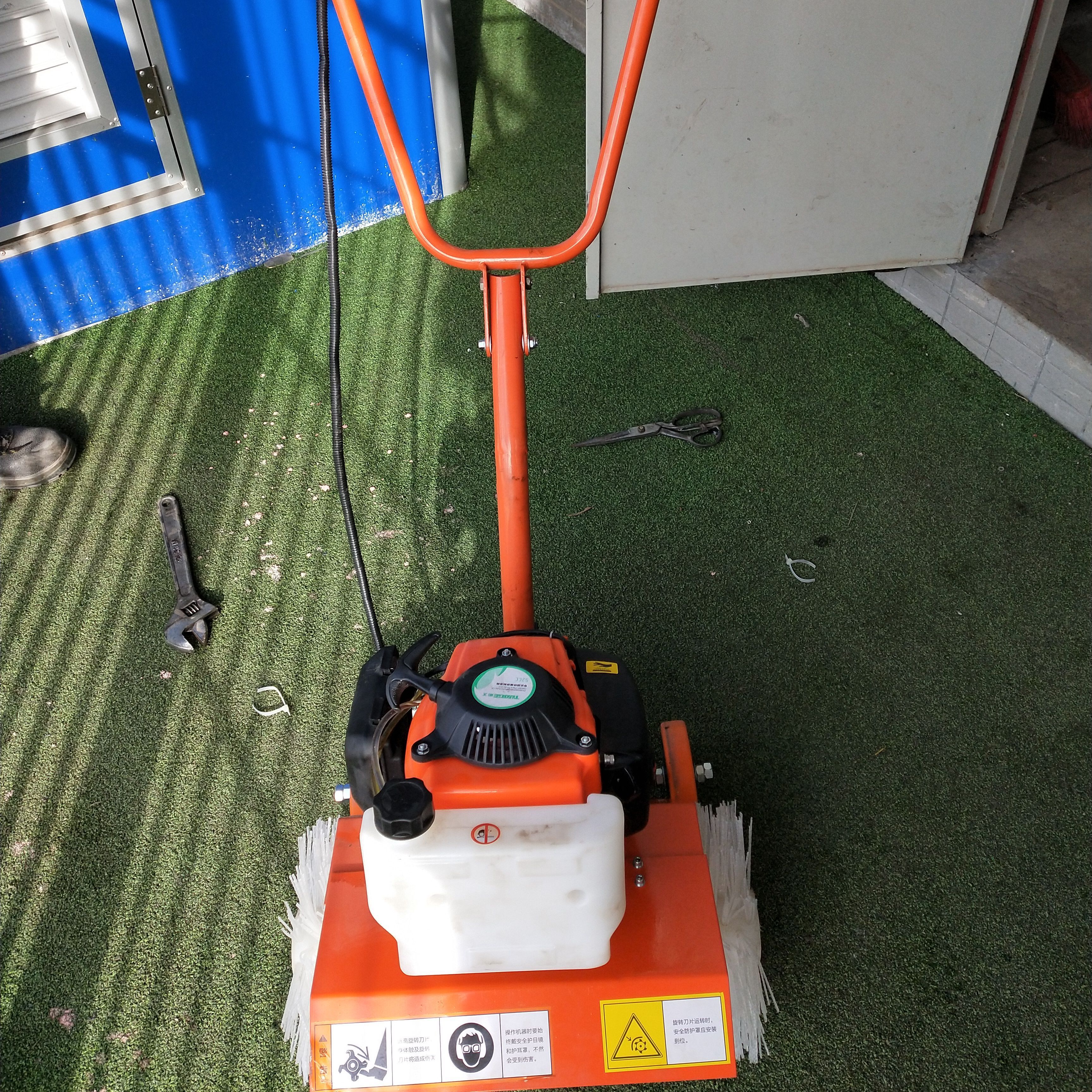 Artificial grass brushing machine power brush for synthetic turf ...