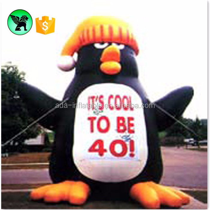 Cute 5m Promotion Giant Penguin Inflatable Advertising Cartoon ...