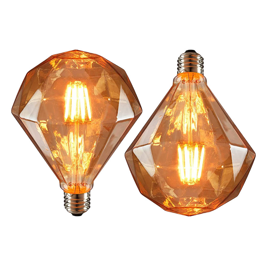 LED Filament Bulb Diamond Shape Decorative Vintage Lamp Special Shaped ...