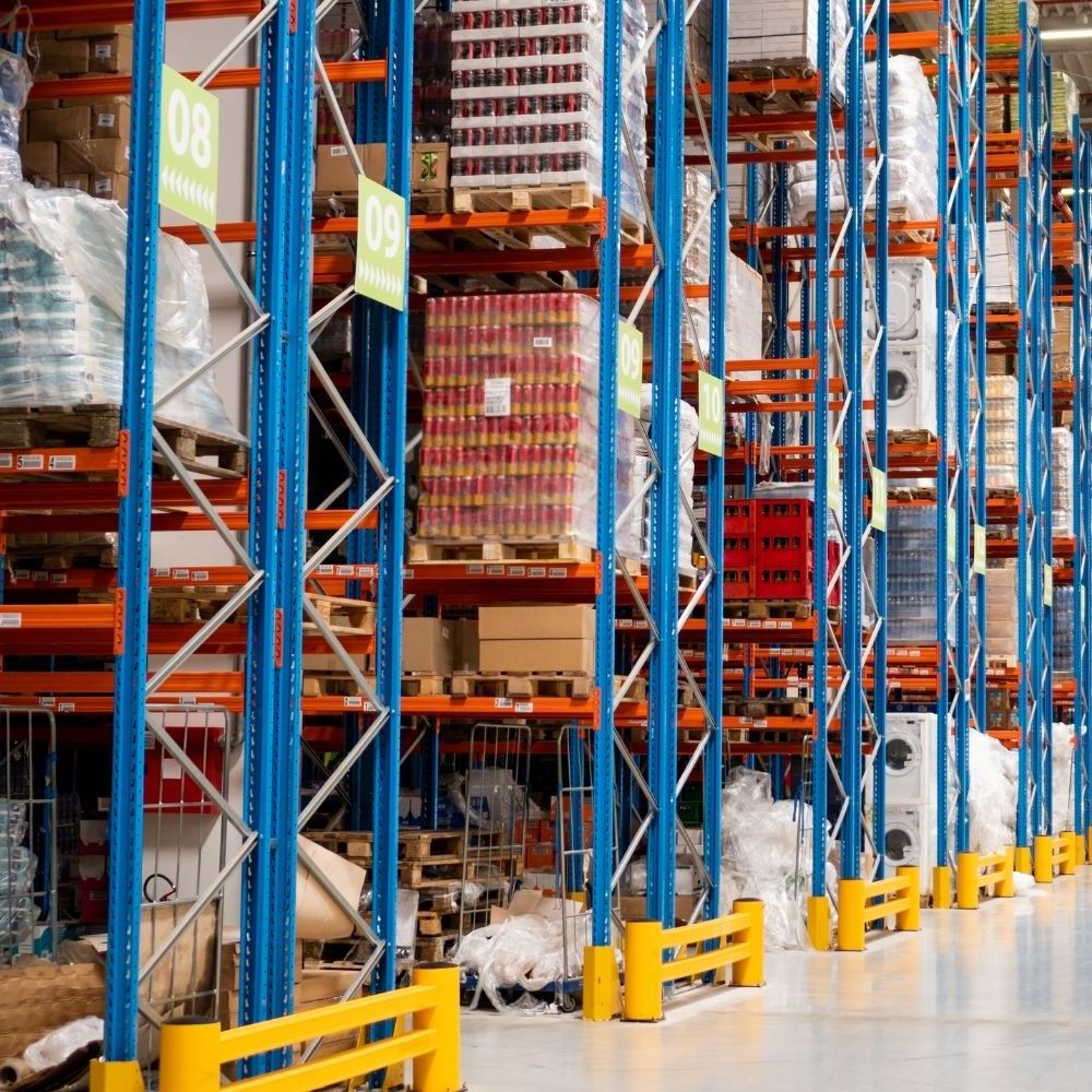 Low MOQ Stacking Units Warehouse Steel Pallet Racking System With ...