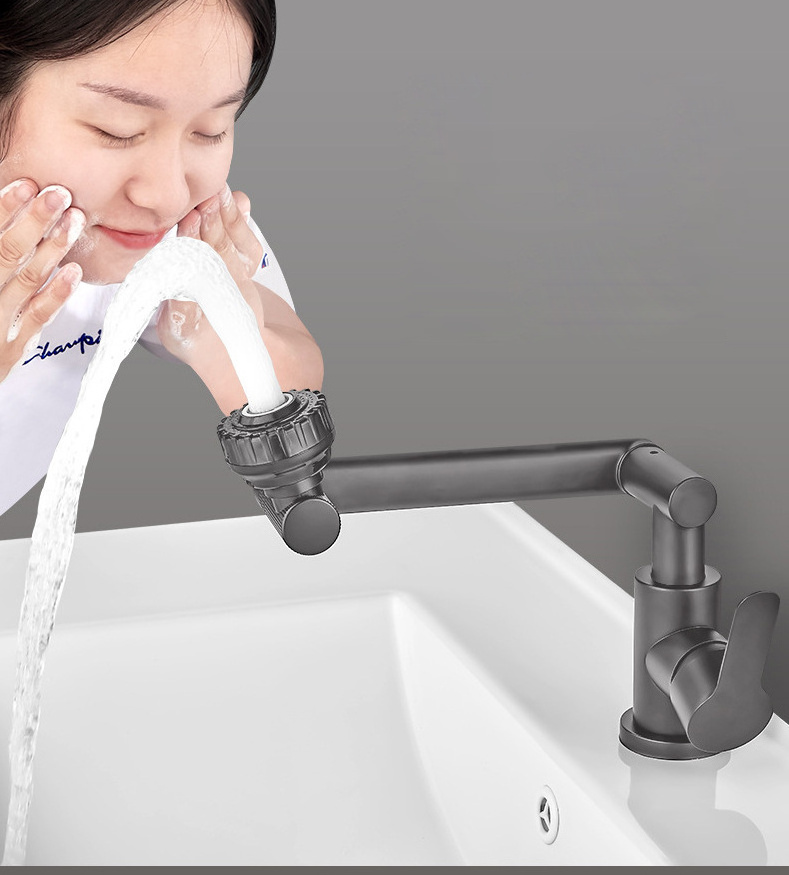 Swivel Bathroom Faucet Lavatory Basin Sink Faucet 1 Handle Aerator ...