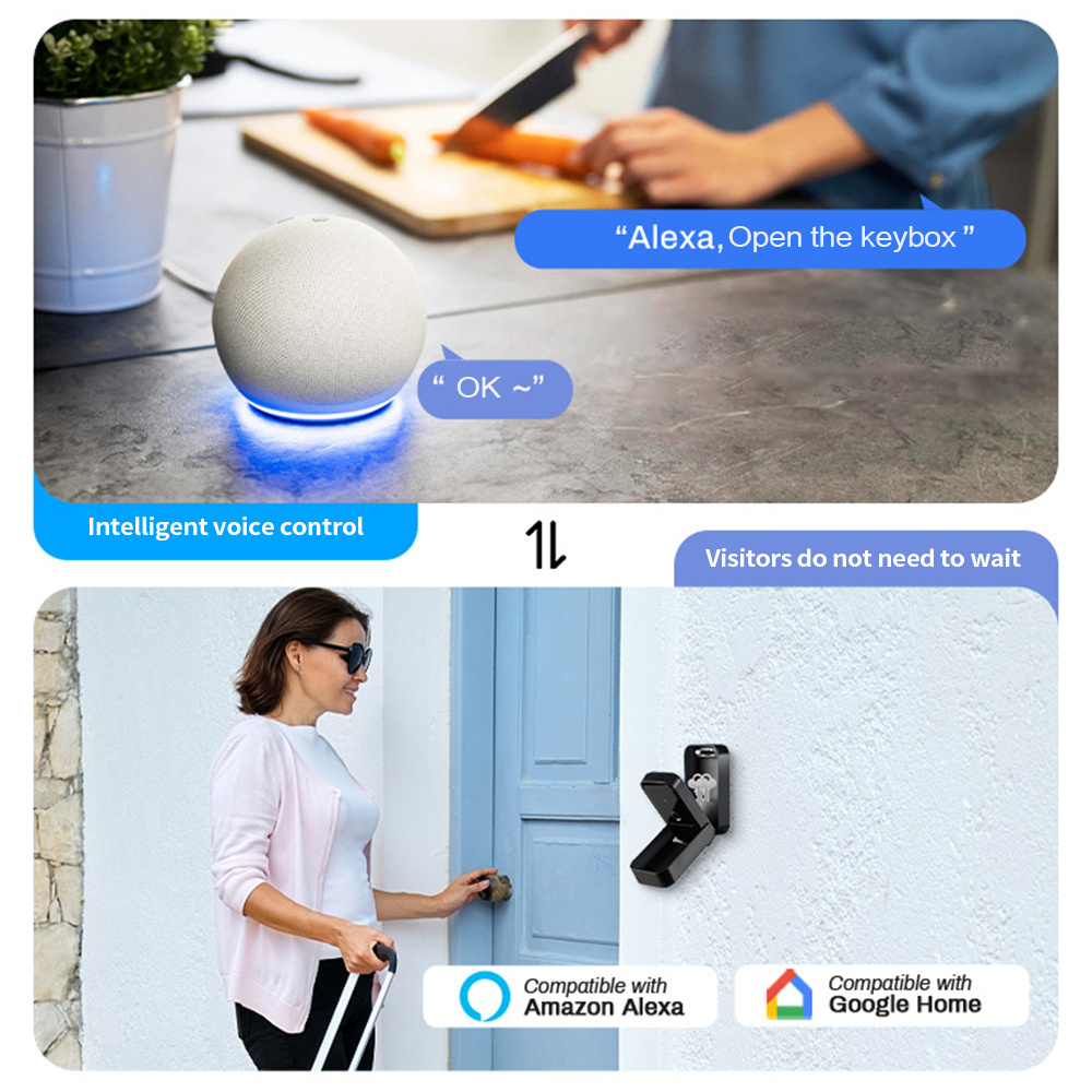 New Design Waterproof digital Safe Smart Tuya wifi TTlock ble App Key ...