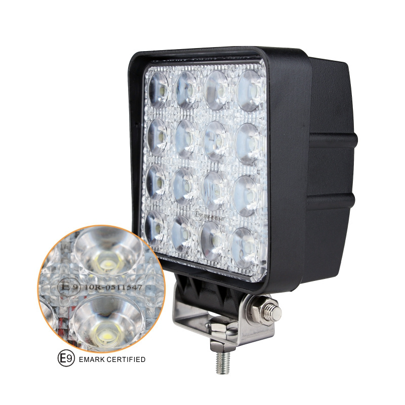 Brightest 4.3 Inch Square Tractor Driving Led Pods Light 12V 24V Off ...
