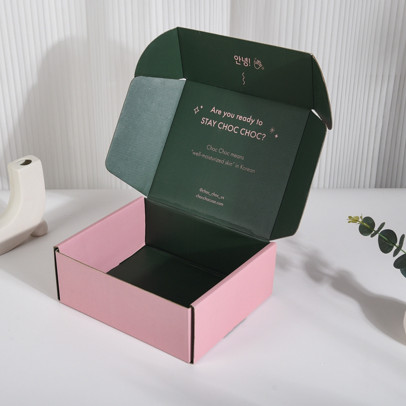 Custom Printed personal Luxury Shipping Box corrugated paper packaging ...