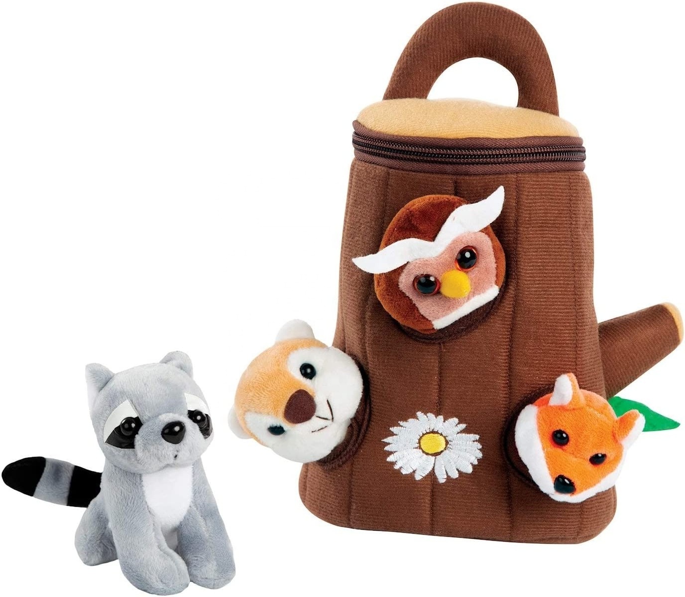 Talking Plush Woodland Animals 5 Piece with Handled Carry Case ...