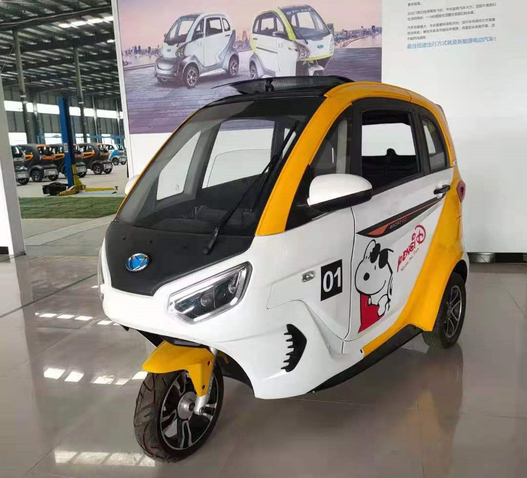 EEC Three wheel electric mini scooter roof for three adult 3 wheel ...