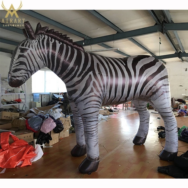 Customized Giant Inflatable Horse zebra Model For Advertising ...
