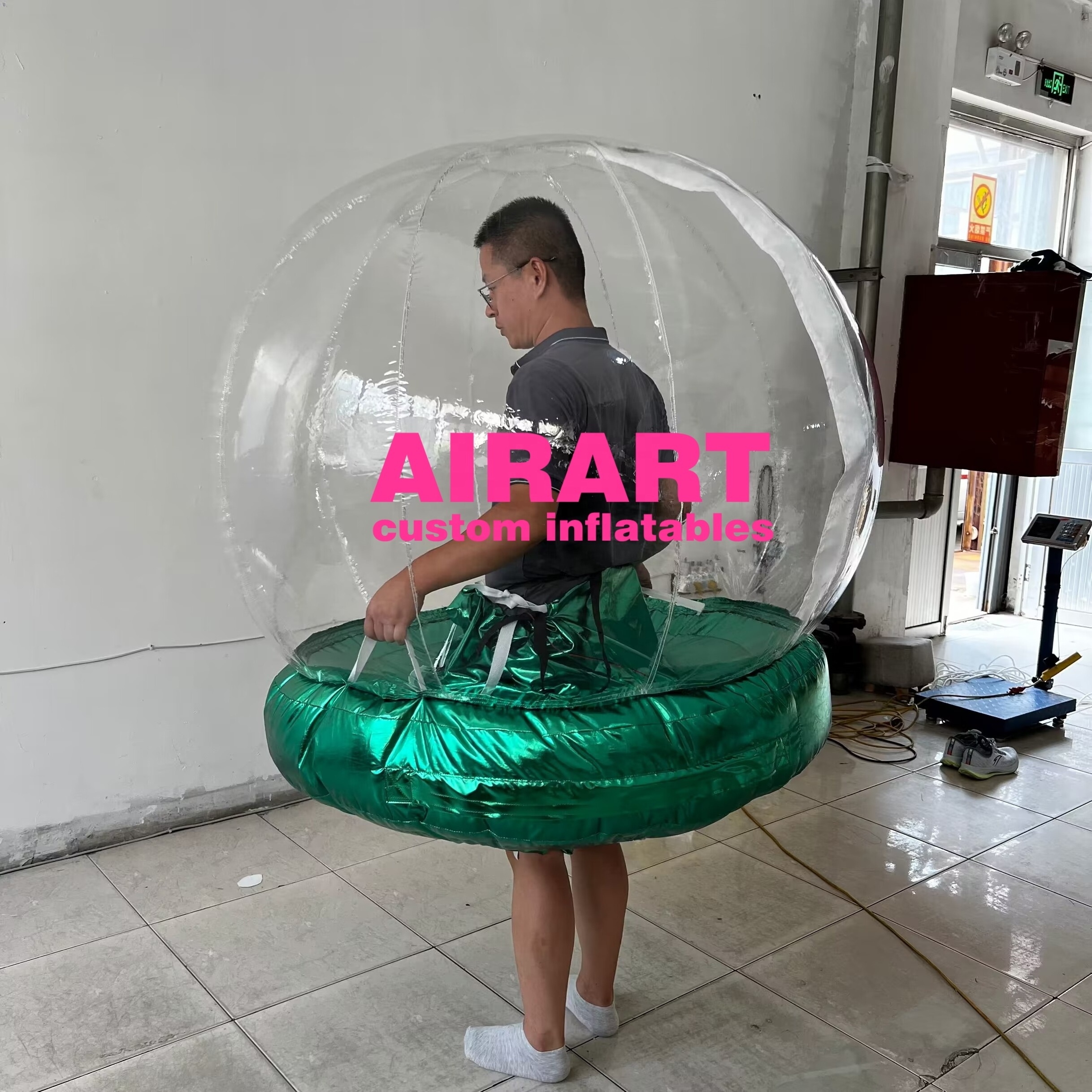 PVC Tarpaulin Inflatable Snowball Costume For Adults Parade Event ...