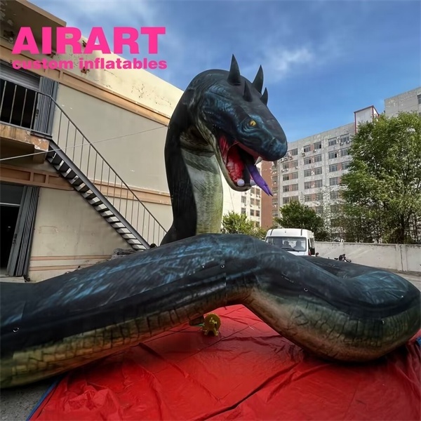New design scary lifelike inflatable python, giant inflatable snake for ...