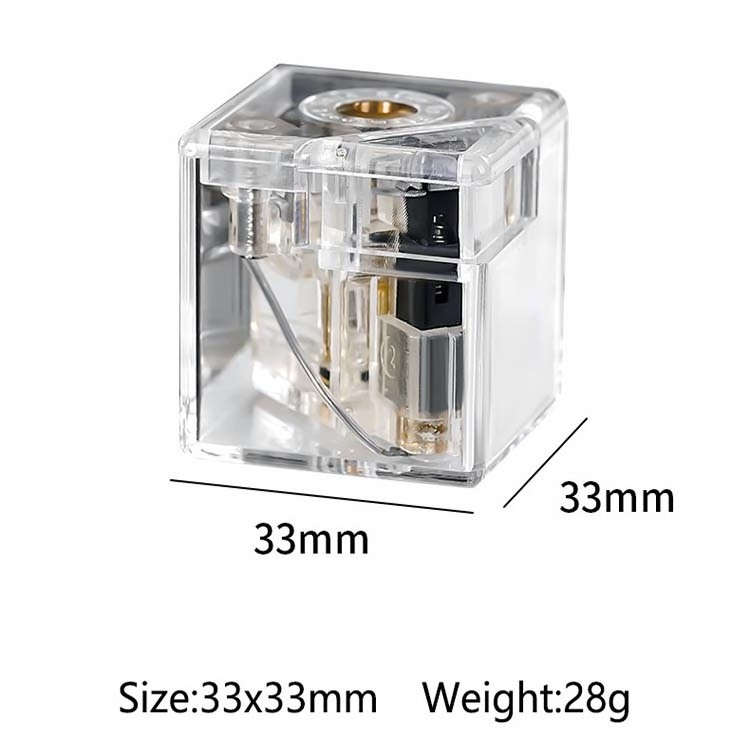 Mini cartoon cube shape inflatable lighter LED light kuromi kitty ...