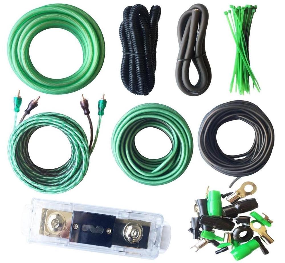 car audio AWG 4 ga amplifier installation kit CCA amp wiring kits for ...