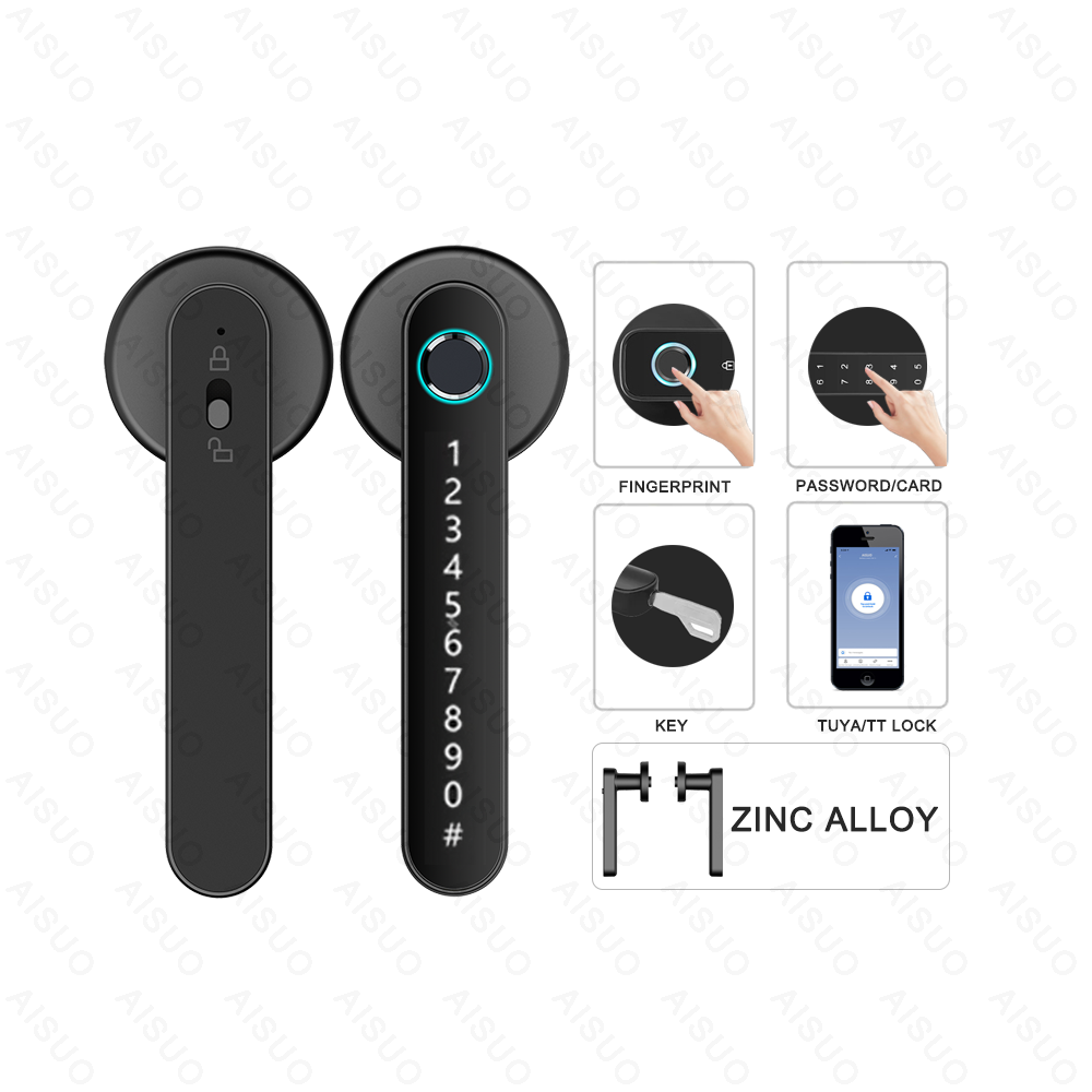 Top Sales TUYA APP Smart Lock Door Fingerprint Biometric Cerradura ...