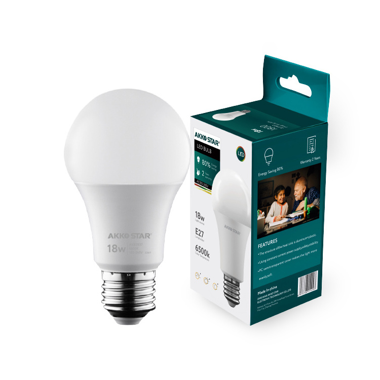 AKKO STAR Energy Saving High Lumen PC Cover PBT DOB E27 9W 3000/6500K ...