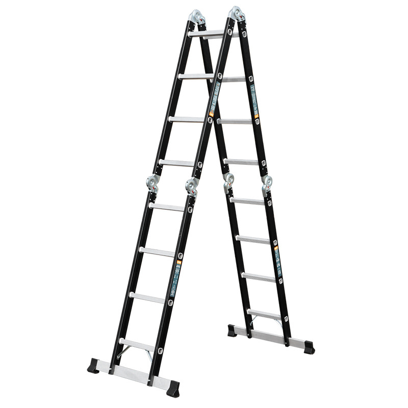 4x4 aluminium ladders folding multipurpose aluminum ladder 4 hinges ...