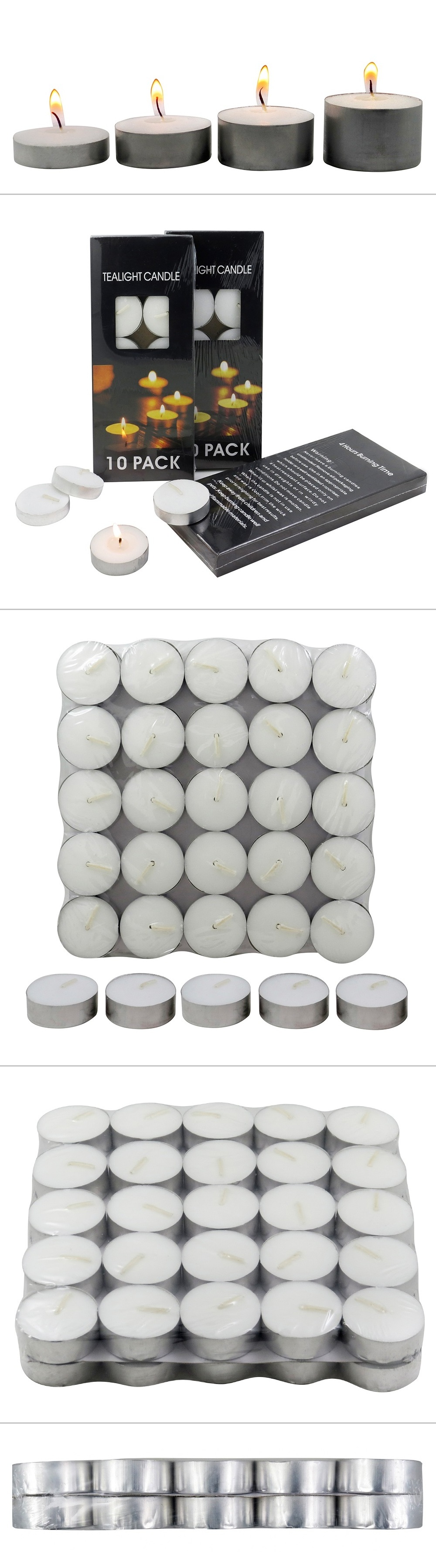 candle tealight large tea lights long burning tea light candles ...