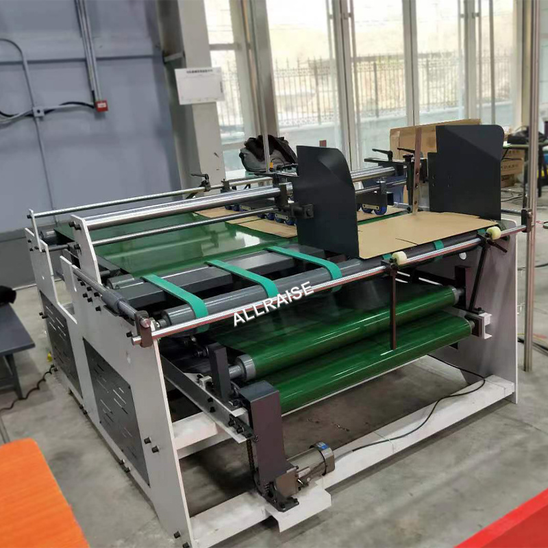 High Speed semi automatic carton cartoon box gluing machine corrugated ...