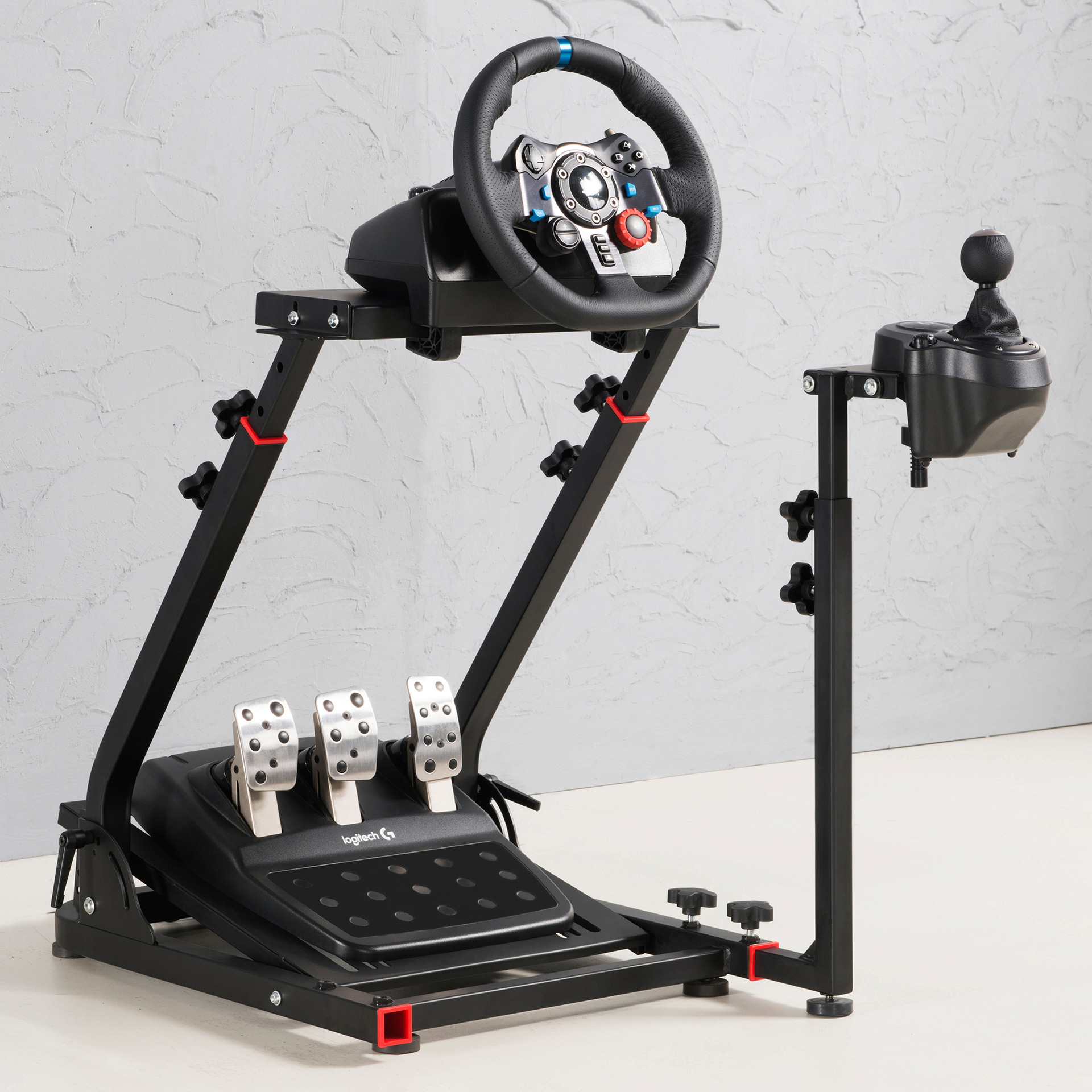 Custom Logitech Gaming Racing Simulator Stand Game Sim Racing Wheel ...