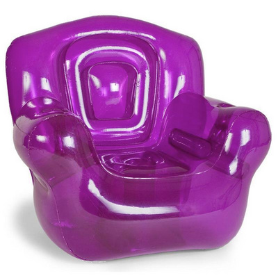 Single PVC Inflatable Transparent Couch Garden Sofa Living Room Outdoor Lawn Inflatable Transparent Chair BestSuppliers