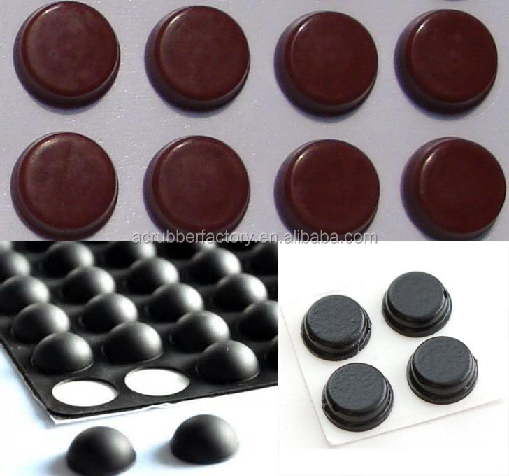 round hemispherical self adhesive ladder silicone rubber feet ...