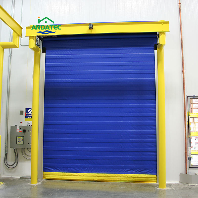 High speed fabric cloth insulated electric roll top shutters door for ...
