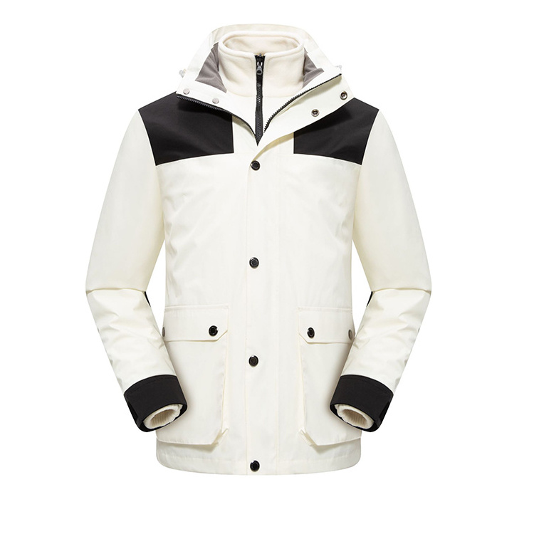 Heavy Duty Snow Mountain Climbing Waterproof 3-in-1 Men Warm Fabric ...
