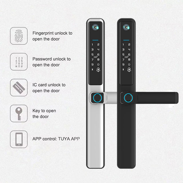 ANG IP66 Waterproof Outdoor Sliding Door Lock Digital Fingerprint Tuya ...
