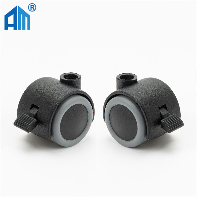 Furniture Caster Locking Wheel With Metal Stem 2 Inch Nylon Office ...