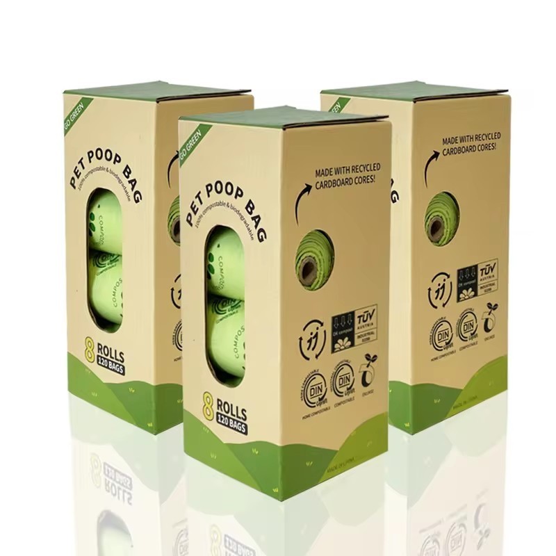 pet poop waste disposal bag biodegradable compostable degradable dog ...