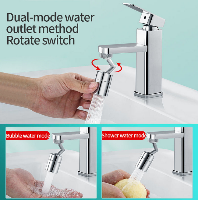 720 Degrees Brass Universal Splash Filter Faucet Rotate Water Outlet ...