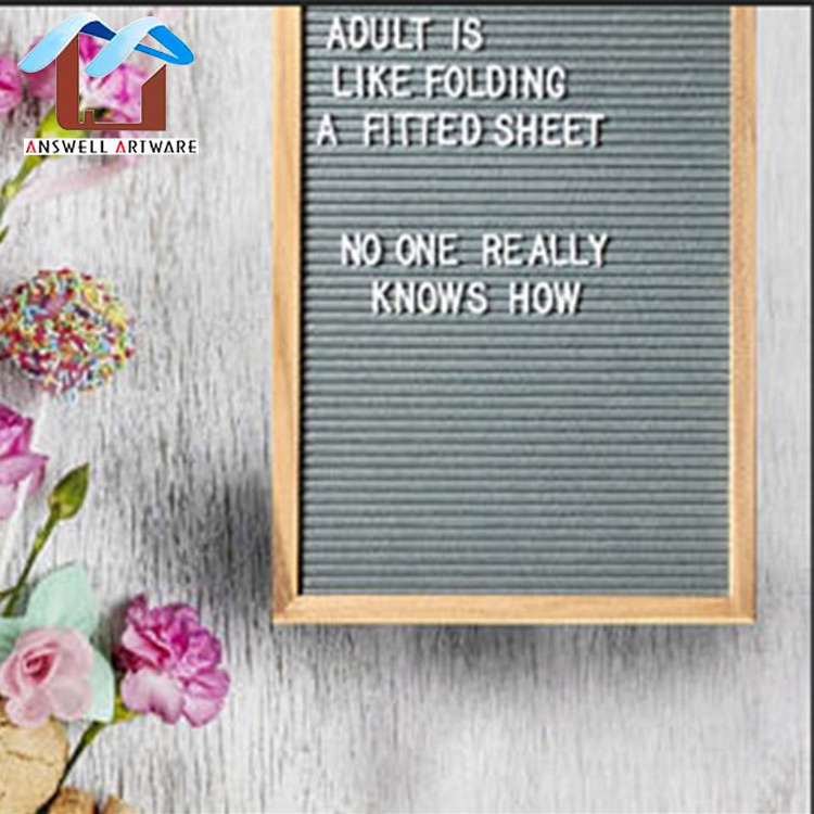 Colorful Letter Boards Changeable White Plastic Frame Black Felt Peg ...