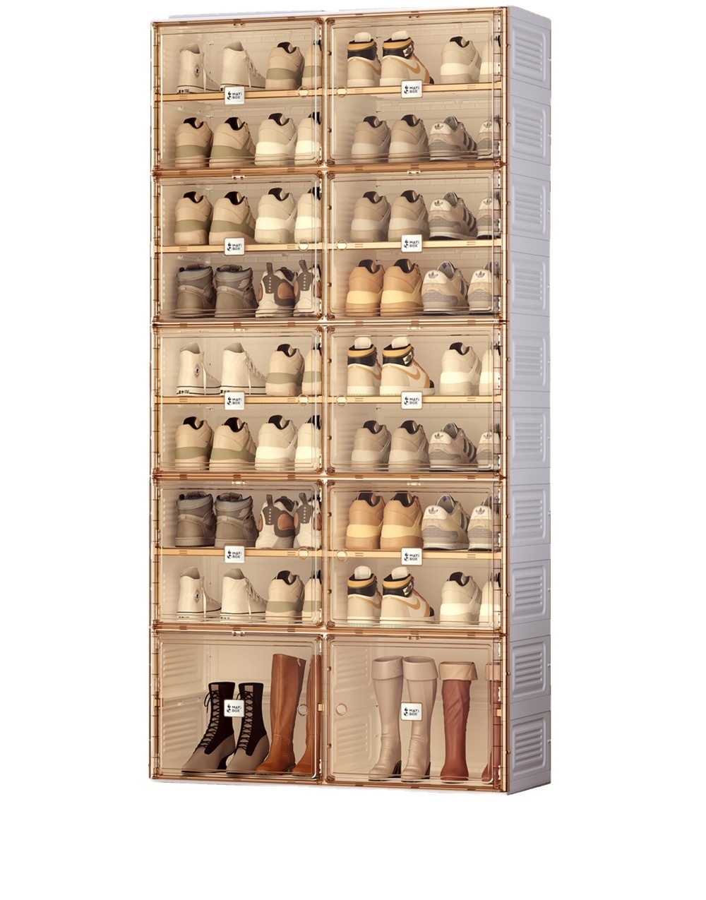 antbox Clear Magnet sneaker box shoe rack cabinet Acrylic Custom ...