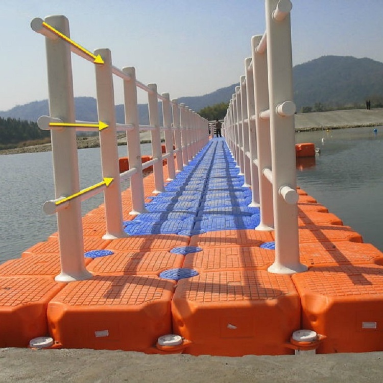 plastic modular pontoon dock floating bridge floating jet ski docks for ...