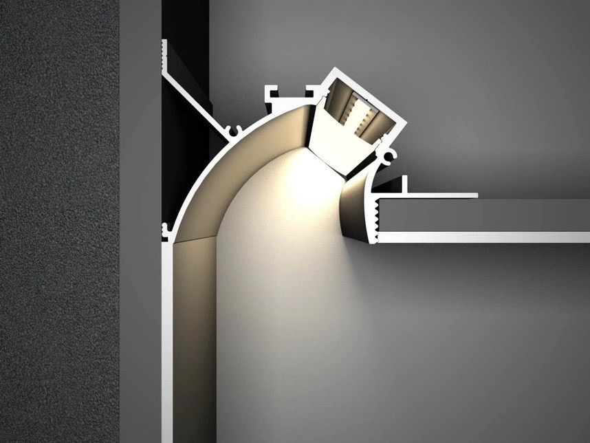 Baseboard Led Profile Skirting Aluminum Floor Decoration Edge Wall Foot ...