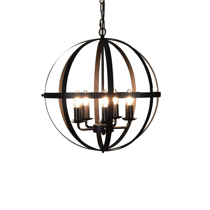 Industrial Pendant Lighting Fixture Flexible Chandelier Hanging Rustic ...
