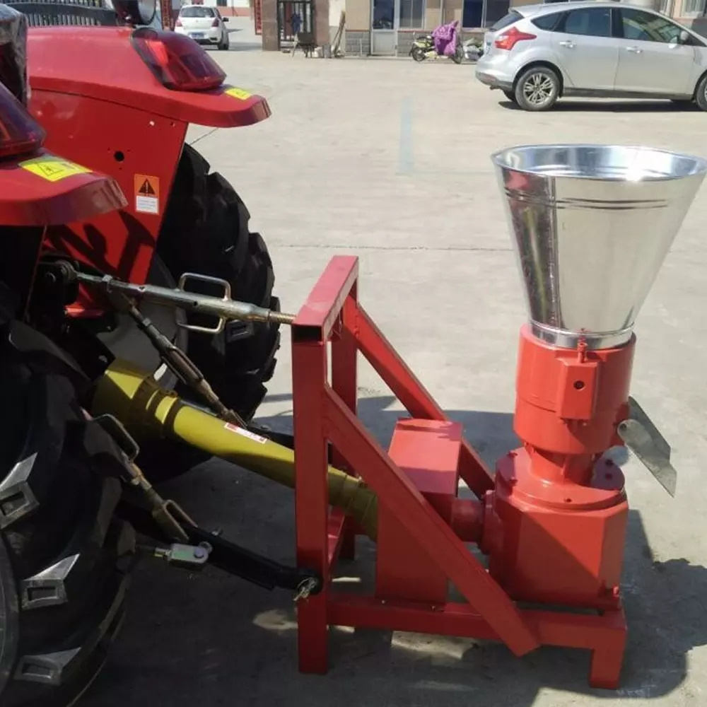 pto wood factory price small tractor driven processing machines pellet ...