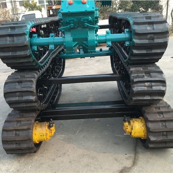 Triangular crawler swamp use crawler tire drill rig crawler chassis ...