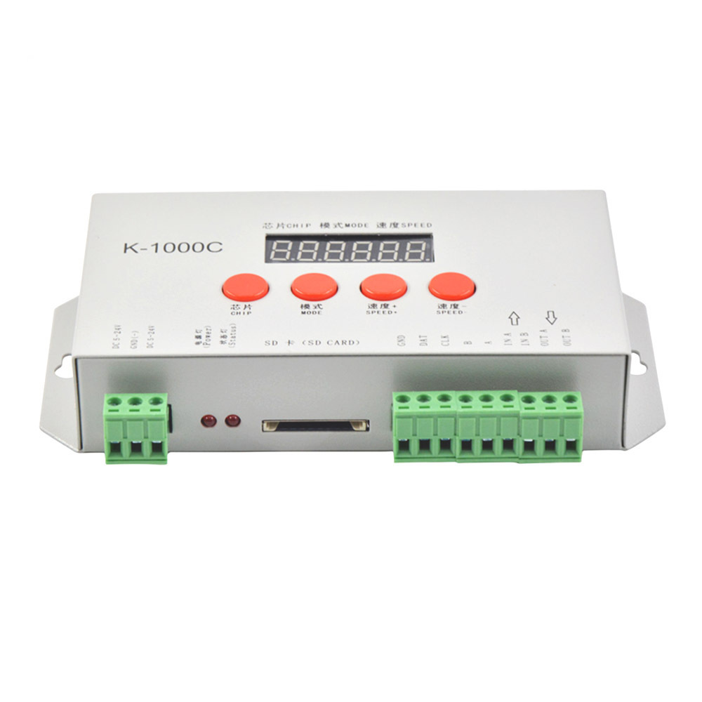 Pixel LED Controller K-1000C Original ws2812 K1000C SPI 2048 Pixels Programmable DMX DMX512 ...
